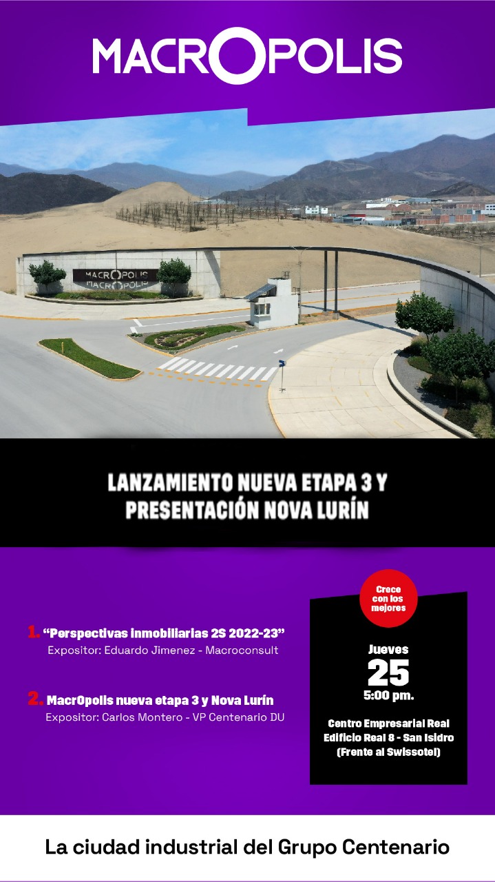 Invitación: Lanzamiento Nueva Etapa 3 MacrOpolis y presentación de la nueva ciudad satélite Nova ...